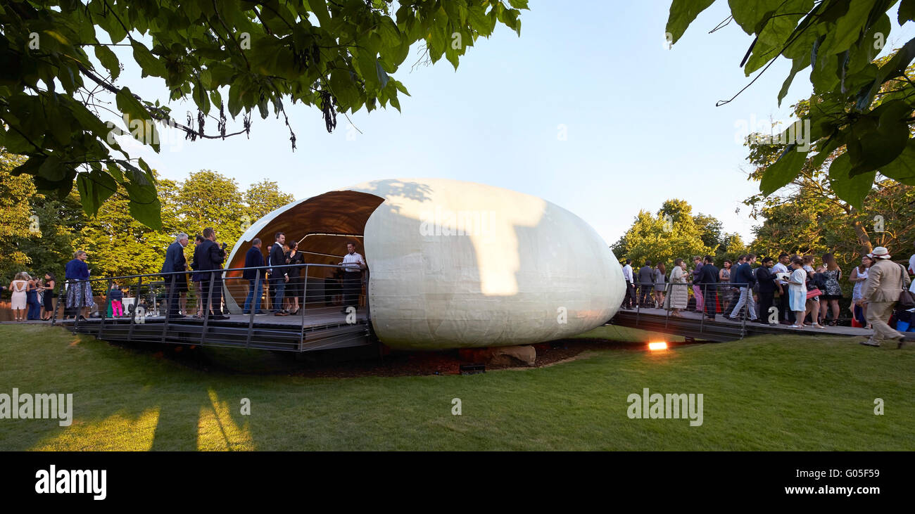 Pavilion exterior with entrance bridges. Serpentine Summer Pavilion ...