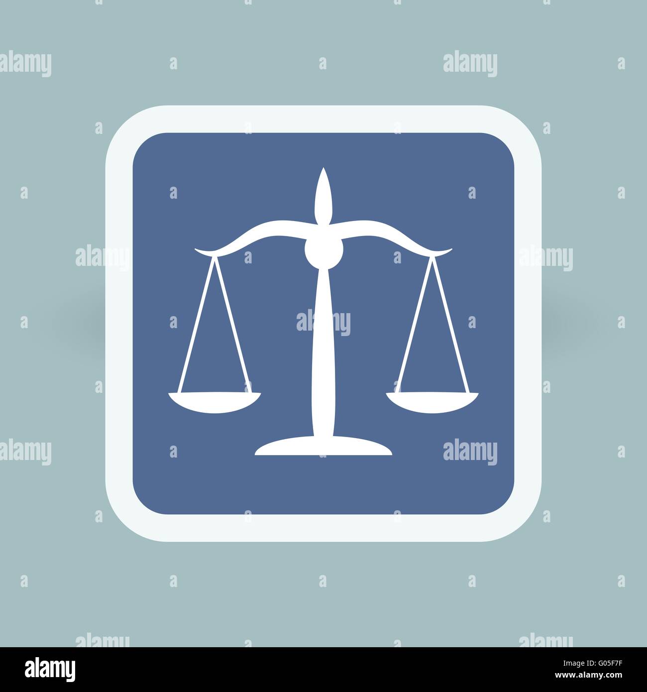 justice scales icon Stock Vector Image & Art - Alamy