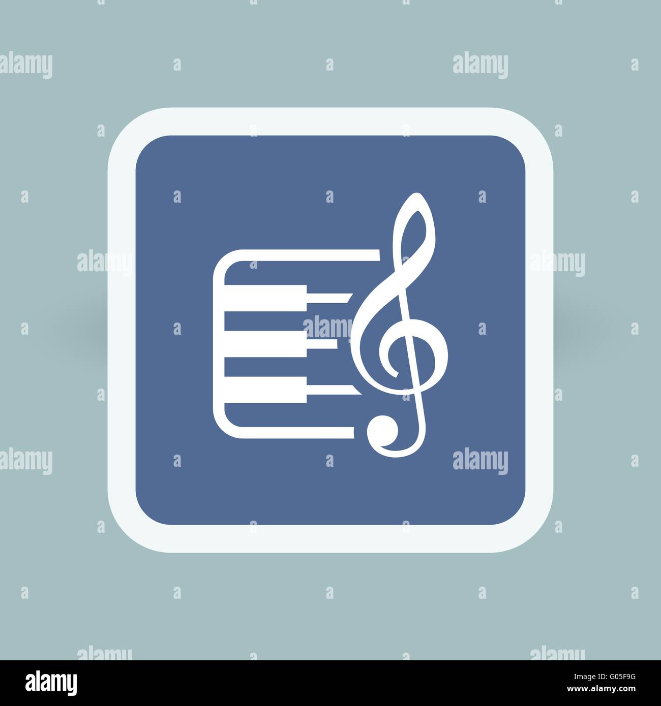 music key and keyboard icon Stock Vector Image & Art - Alamy