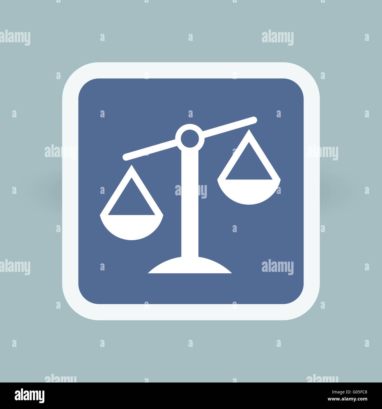 justice scales icon Stock Vector Image & Art - Alamy