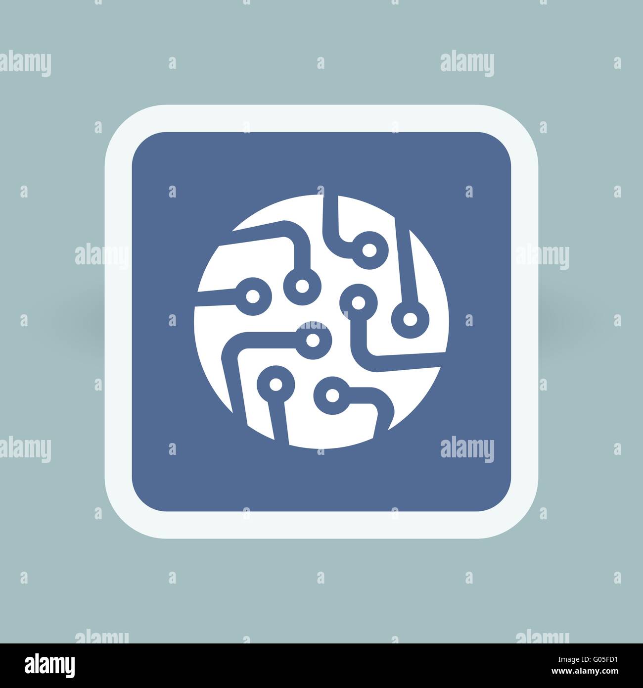 circuit board icon Stock Vector Image & Art - Alamy
