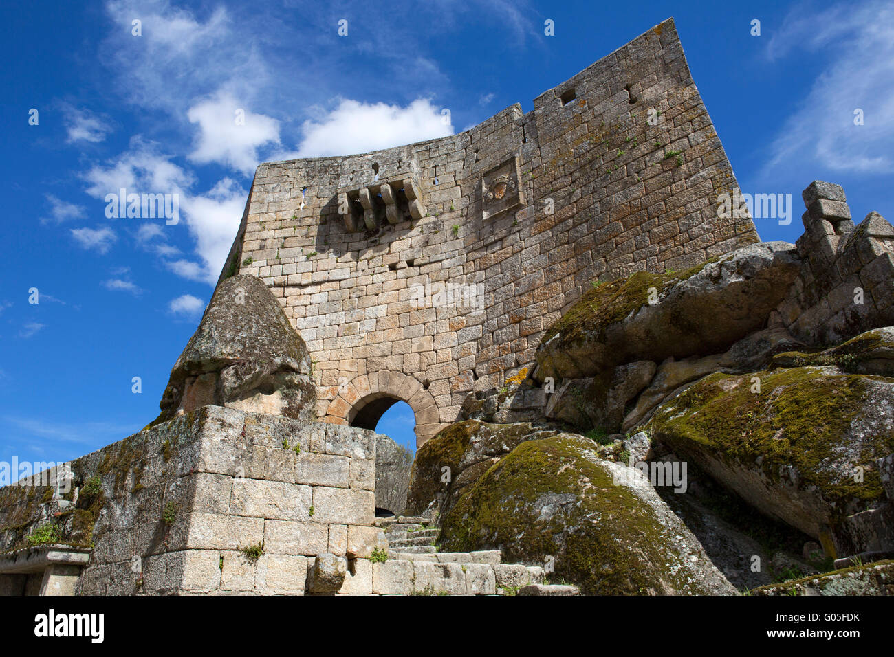 Sortelha Castle, Historic village near Covilha, Portugal Stock Photo ...