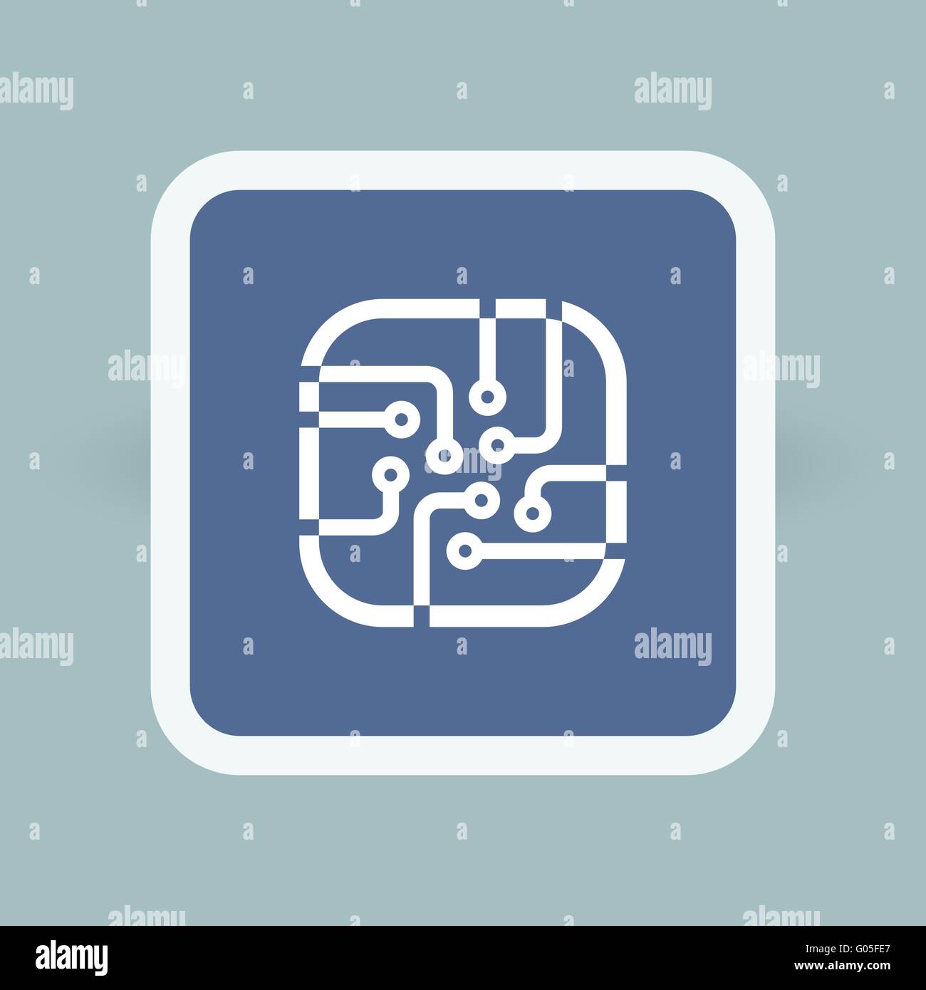 circuit board icon Stock Vector Image & Art - Alamy