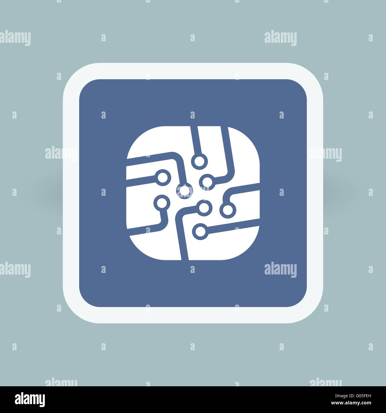 circuit board icon Stock Vector Image & Art - Alamy