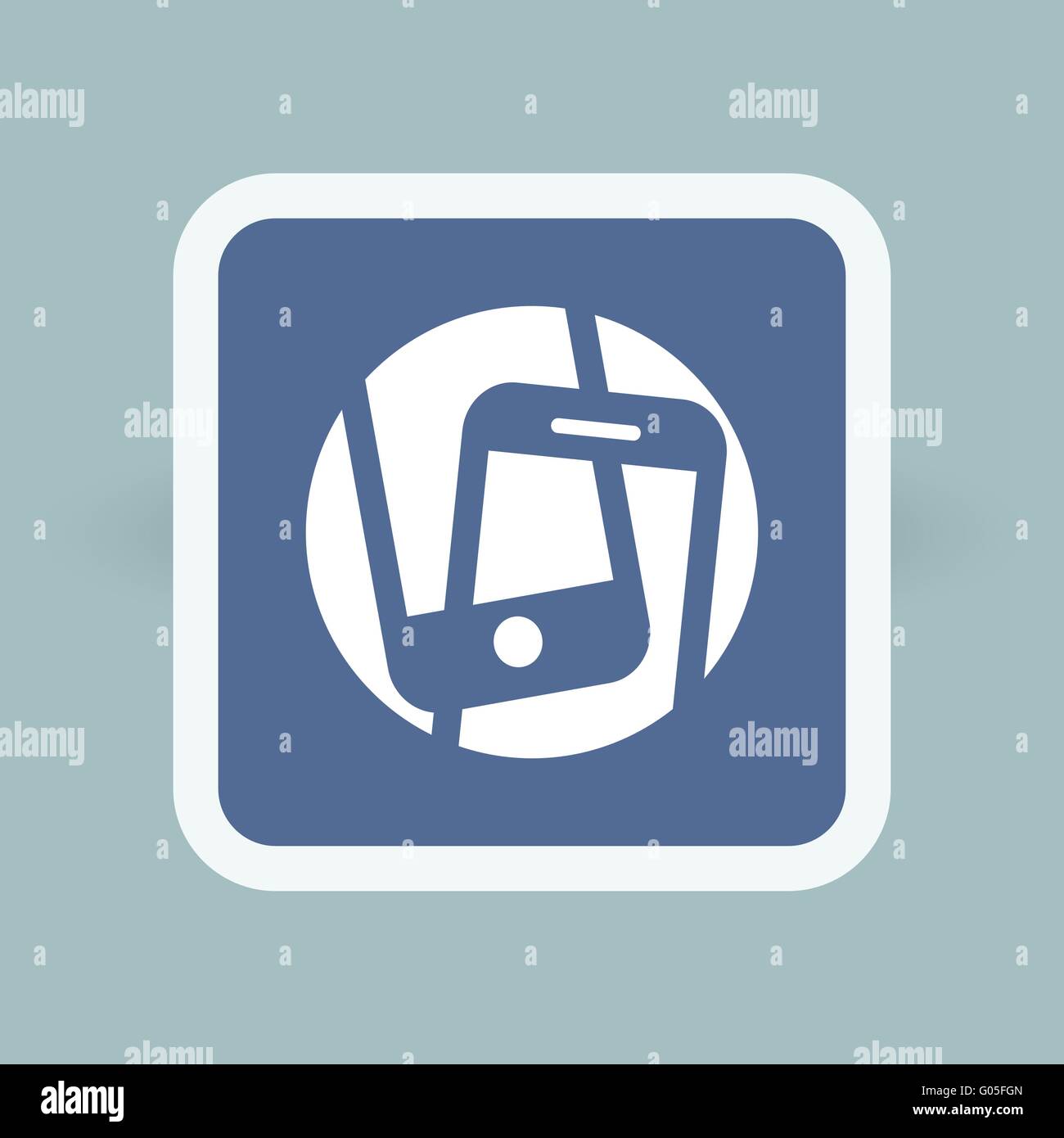 Abstract mobile icon Stock Vector Image & Art - Alamy