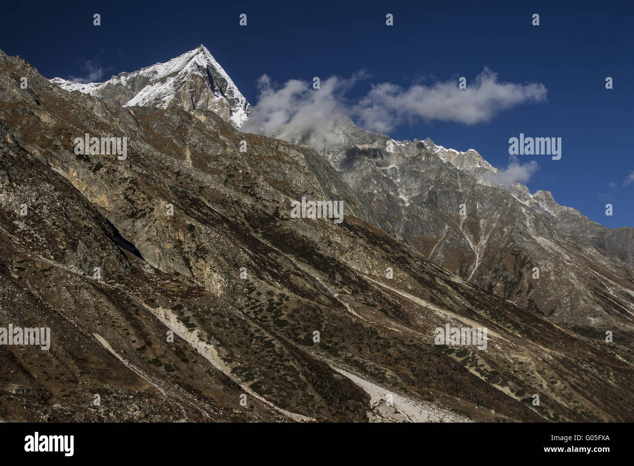 Peaks around the Bhagirathi valley Stock Photo - Alamy