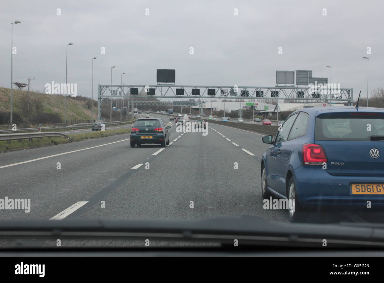 cars traveling on a motorway Stock Photo - Alamy