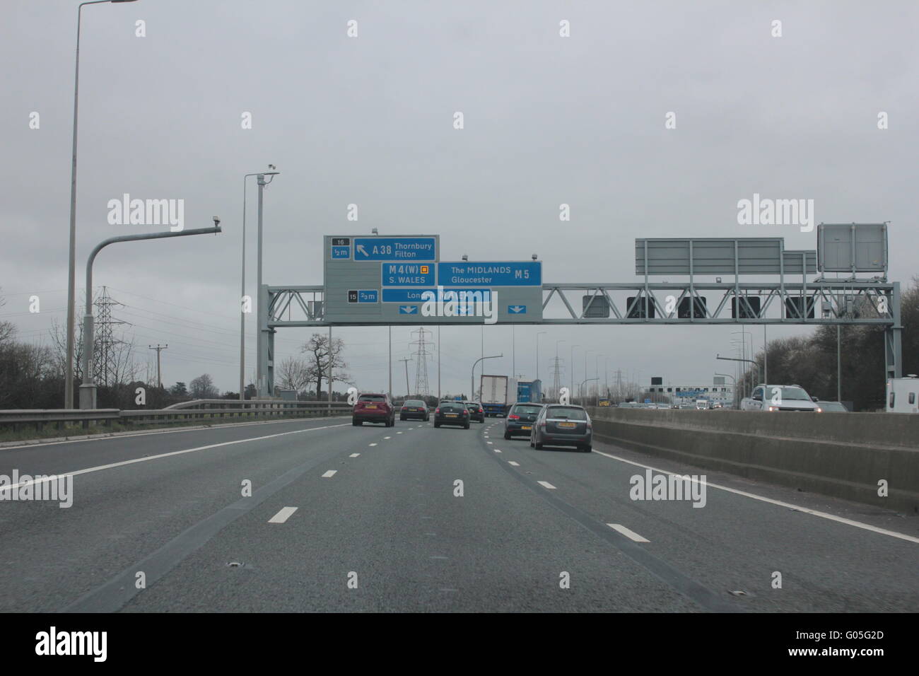Blue Motorway Sign High Resolution Stock Photography and Images - Alamy
