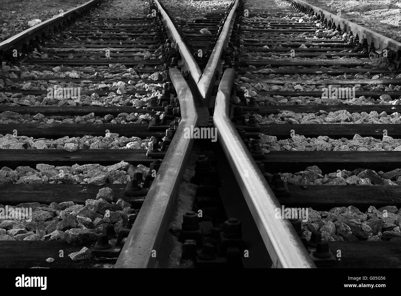 Crossed by railroad line hi-res stock photography and images - Alamy