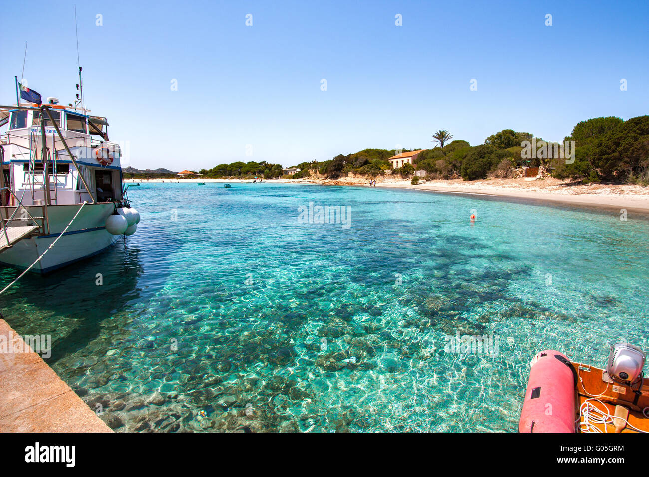 santa maria, cala, beach, isle, archipelago, la maddalena, island ...