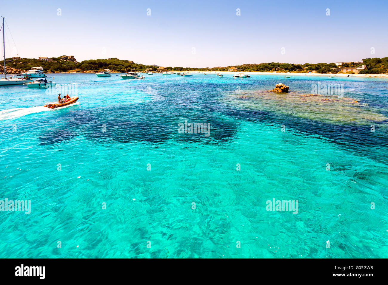santa maria, cala, beach, isle, archipelago, la maddalena, island ...