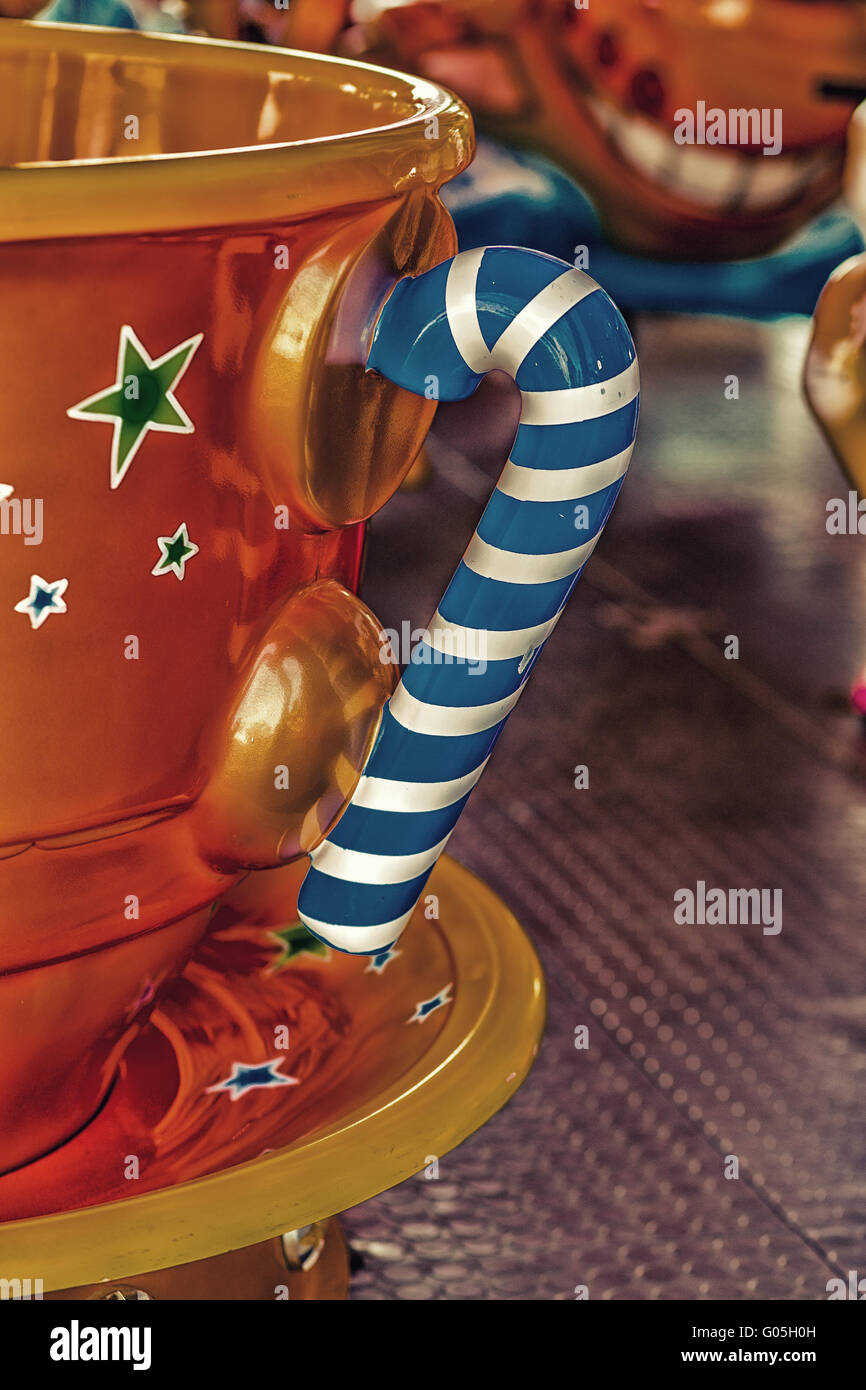 Merry go round cars hi-res stock photography and images - Alamy