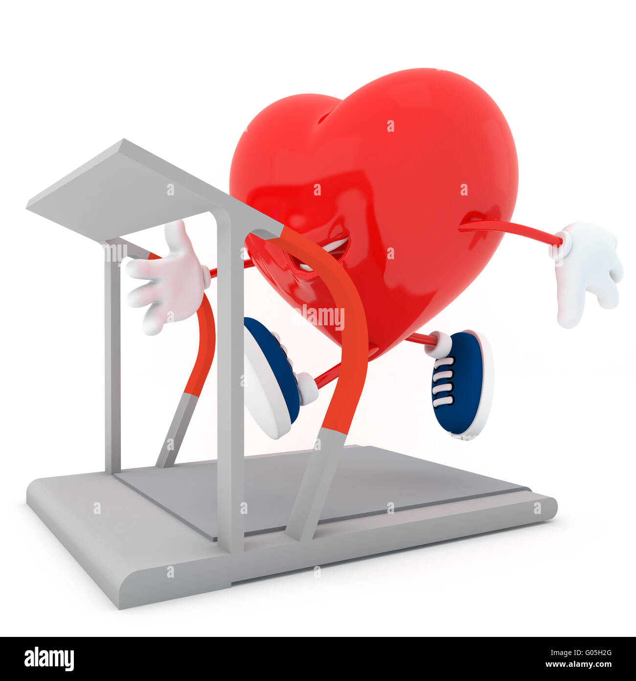 Cartoon character heart running hi-res stock photography and images - Alamy