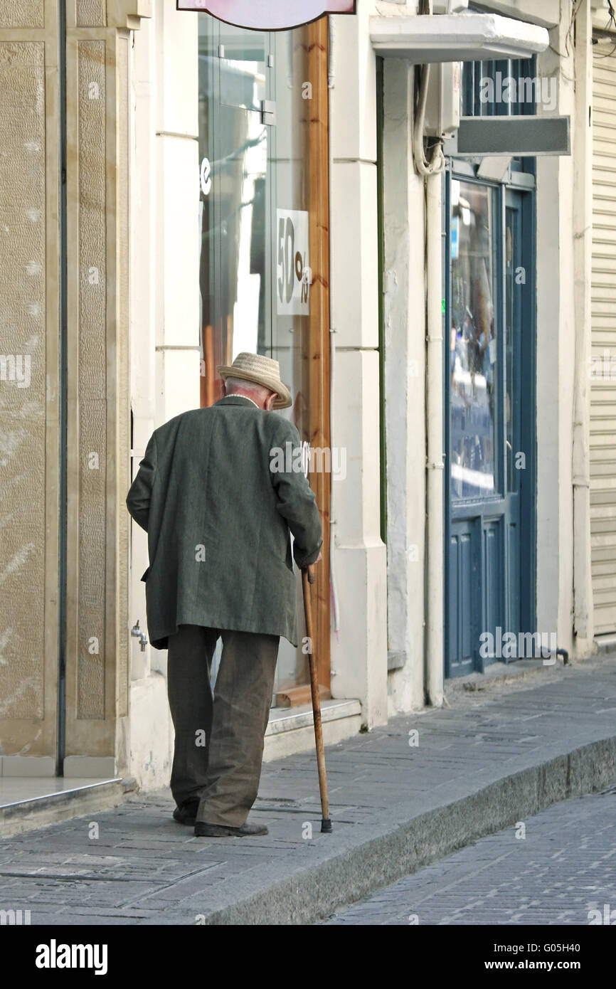 Pensioner greece hi-res stock photography and images - Alamy