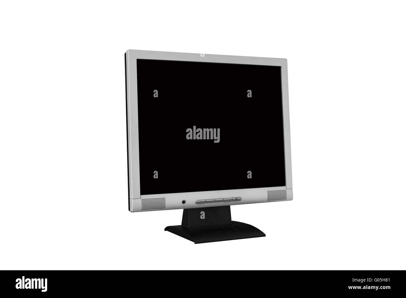 Monitor isolated on white background Stock Photo - Alamy