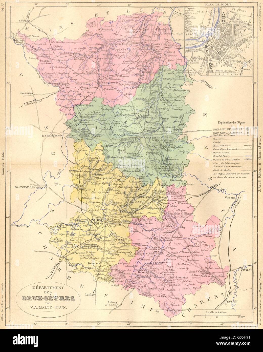 Niort map hi-res stock photography and images - Alamy