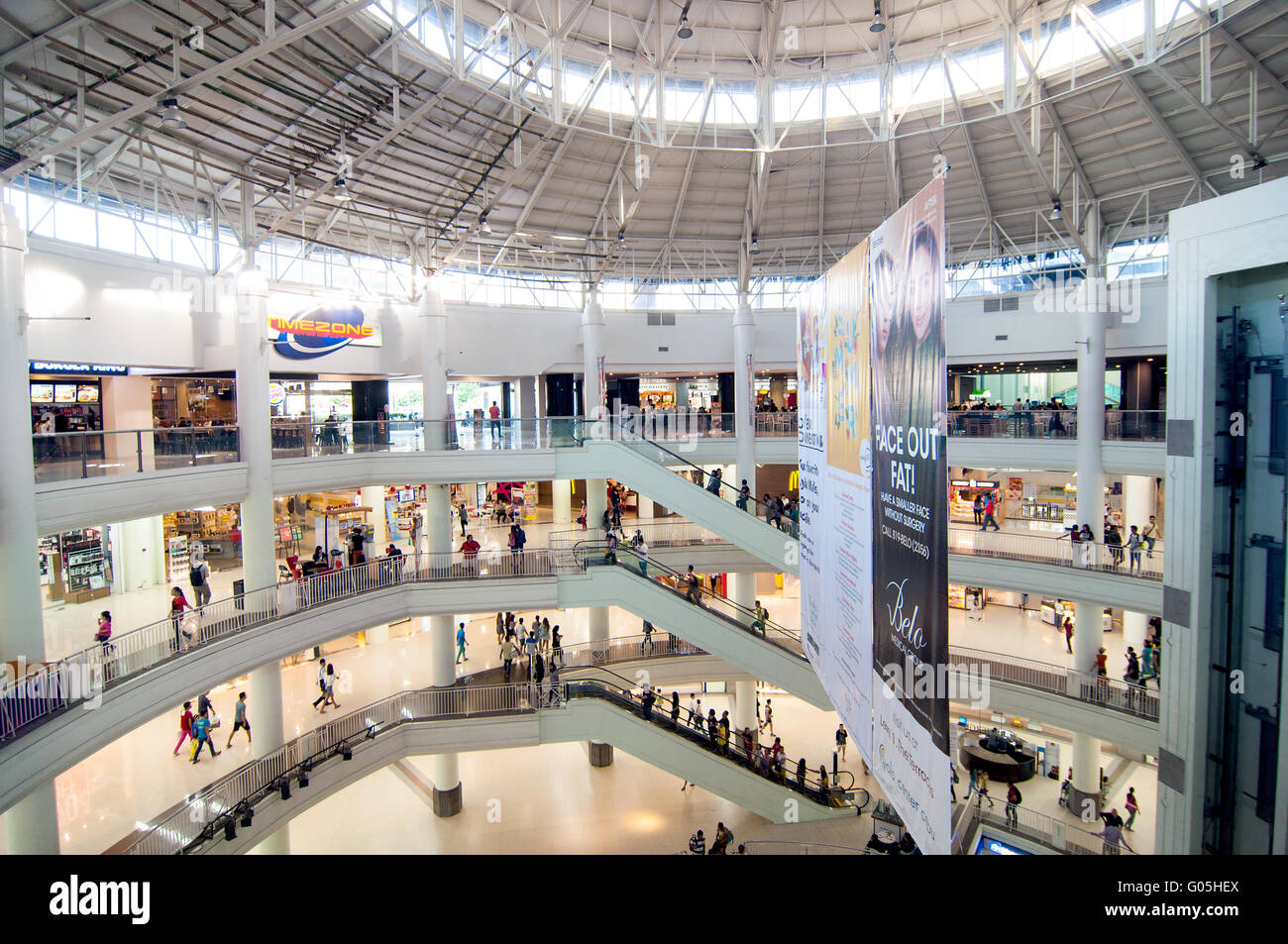 Interior, Ayala Shopping Mall, Lahug, Cebu City, Philippines Stock ...