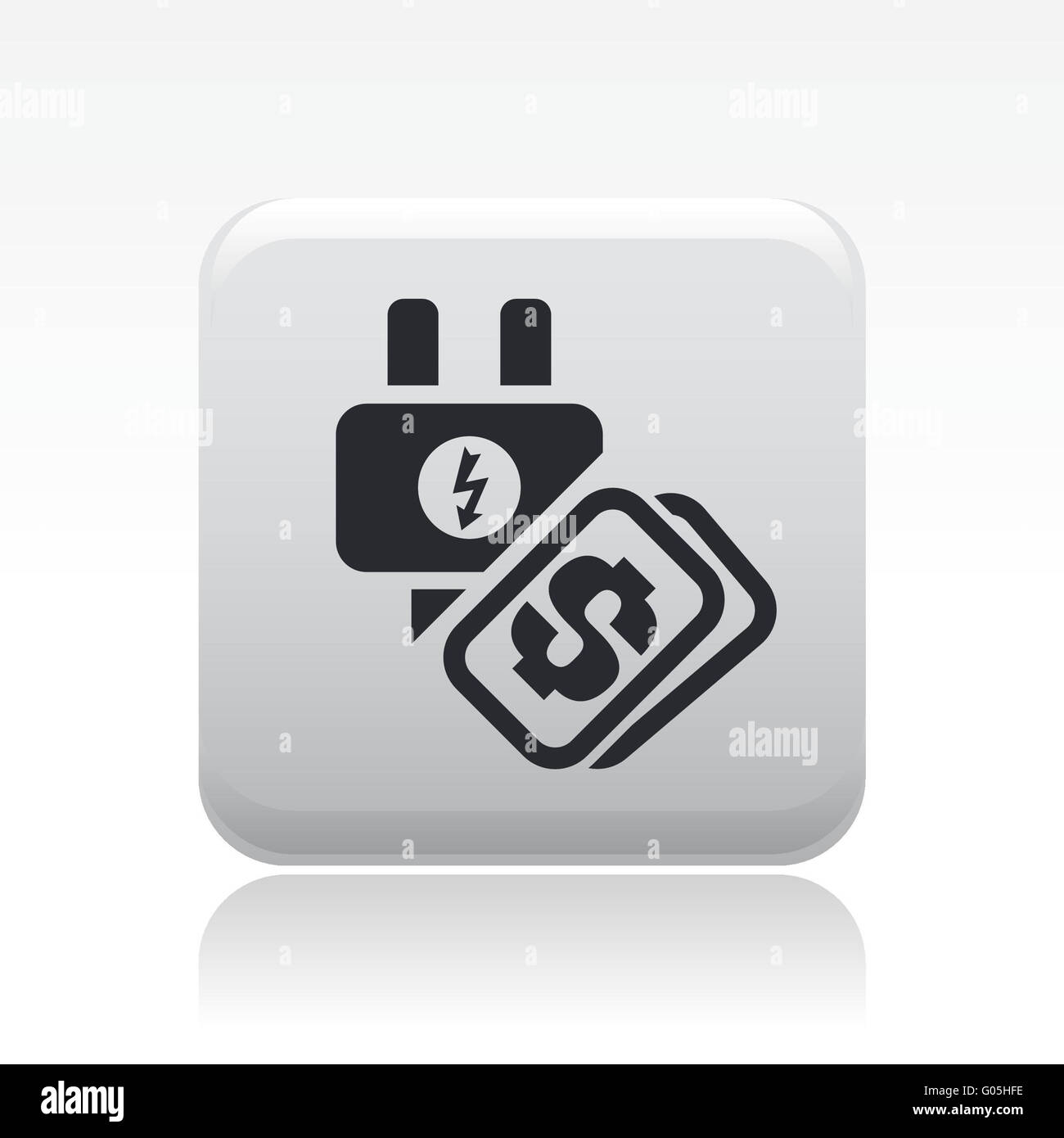 Vector illustration of single energy price icon Stock Photo - Alamy