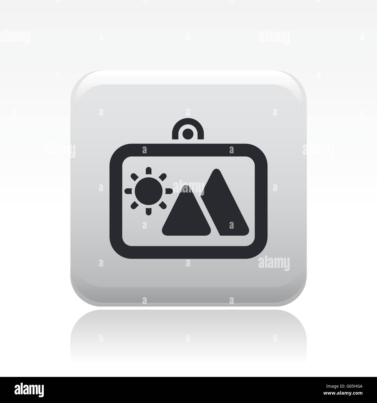 Vector illustration of single photo icon Stock Photo - Alamy