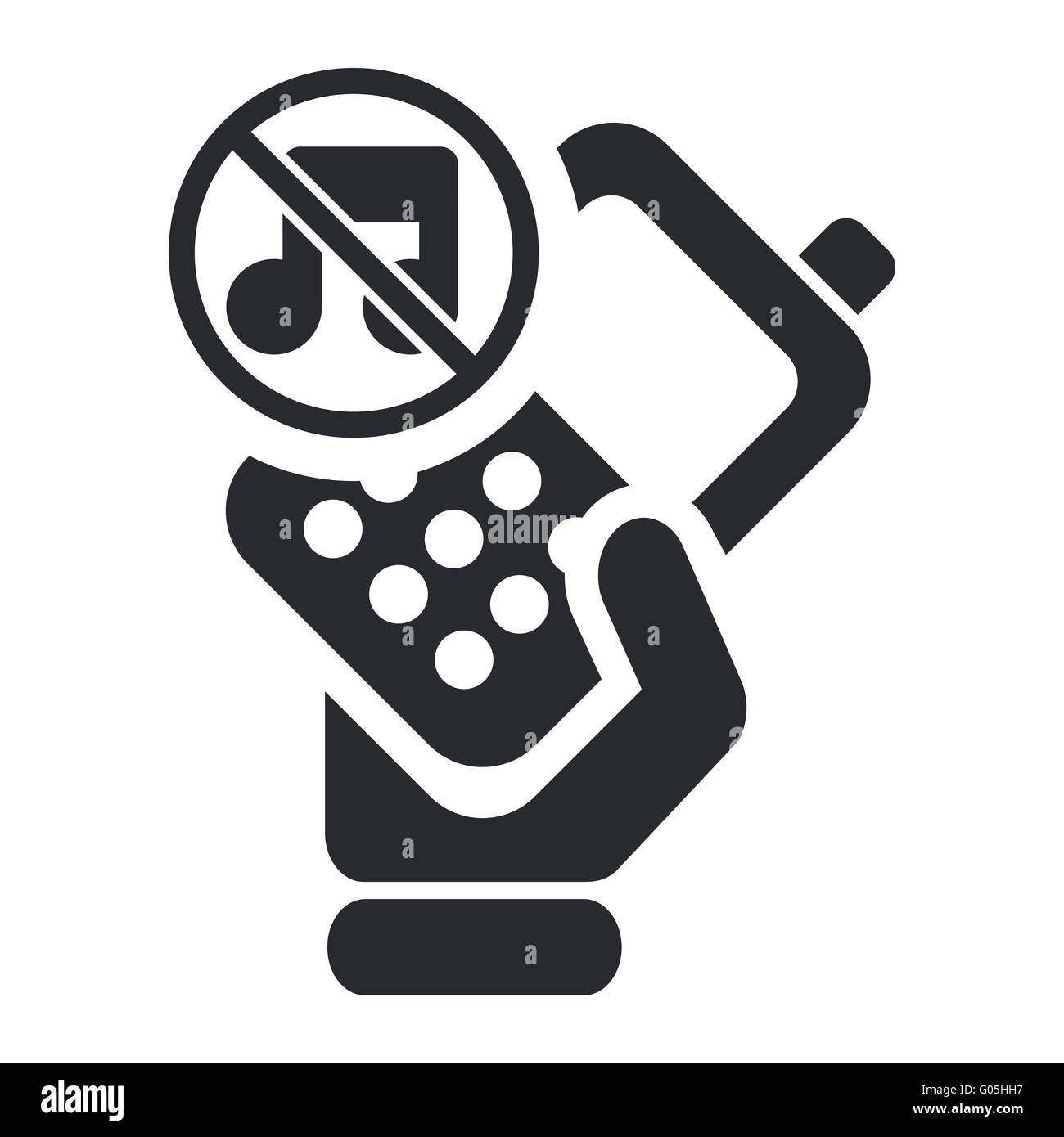 Phone mute icon hi-res stock photography and images - Alamy