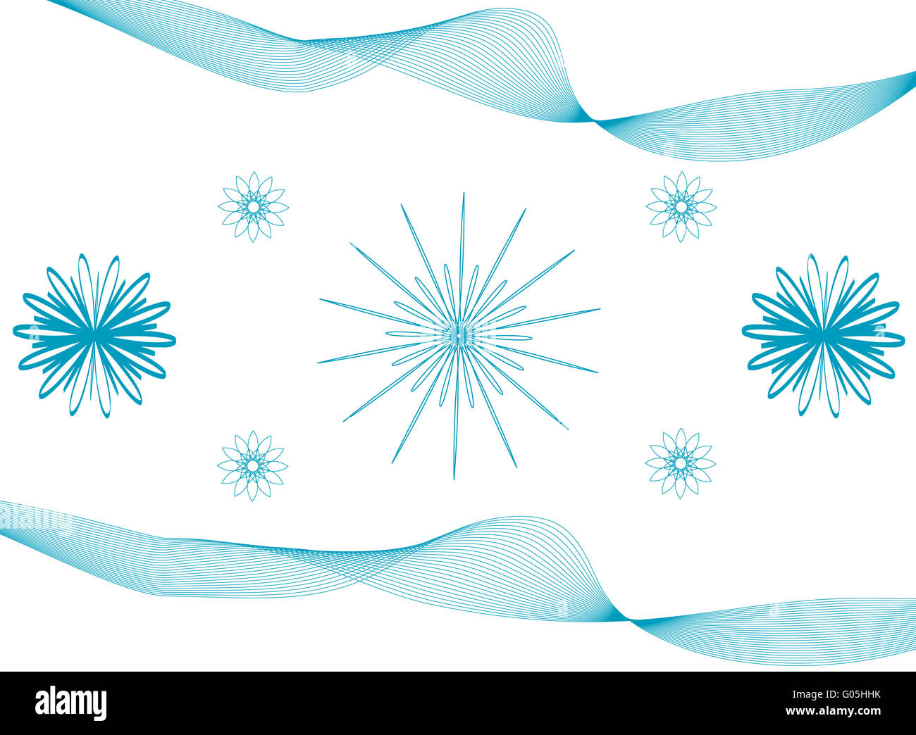 Abstract Blue Shapes Stock Photo - Alamy