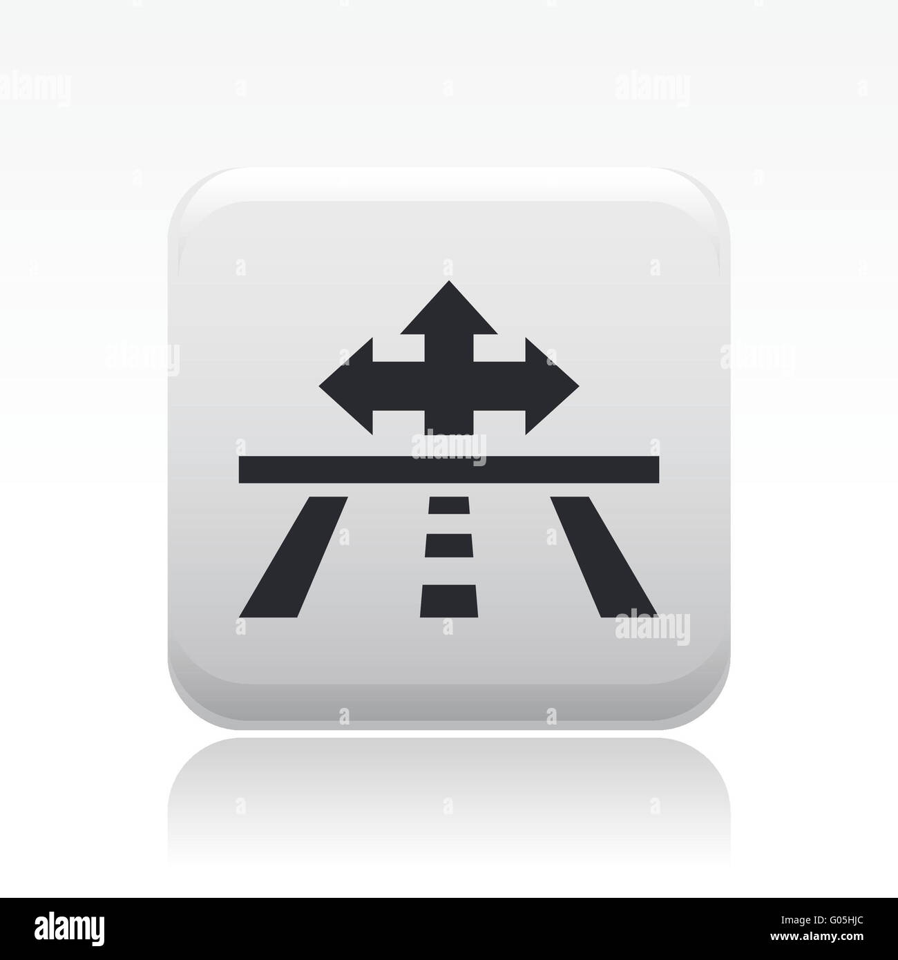 Vector illustration of single navigate icon Stock Photo - Alamy