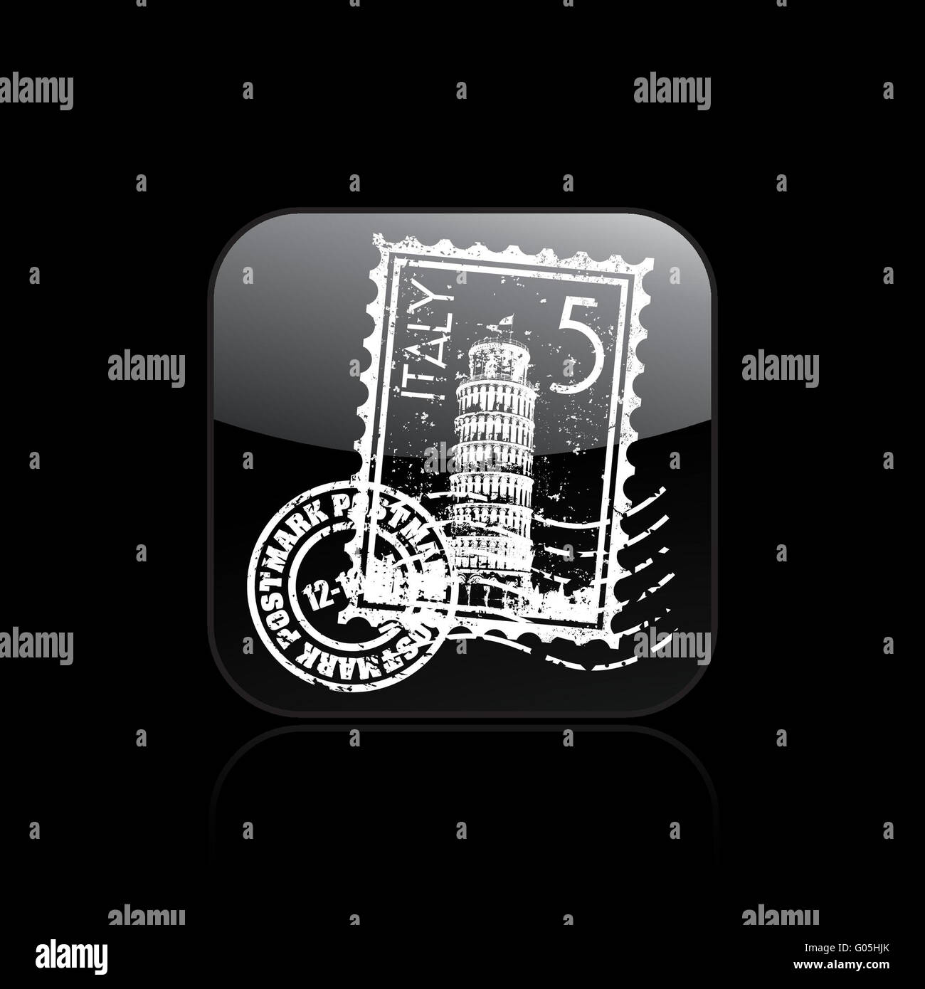 Vector illustration of single Italy icon Stock Photo - Alamy