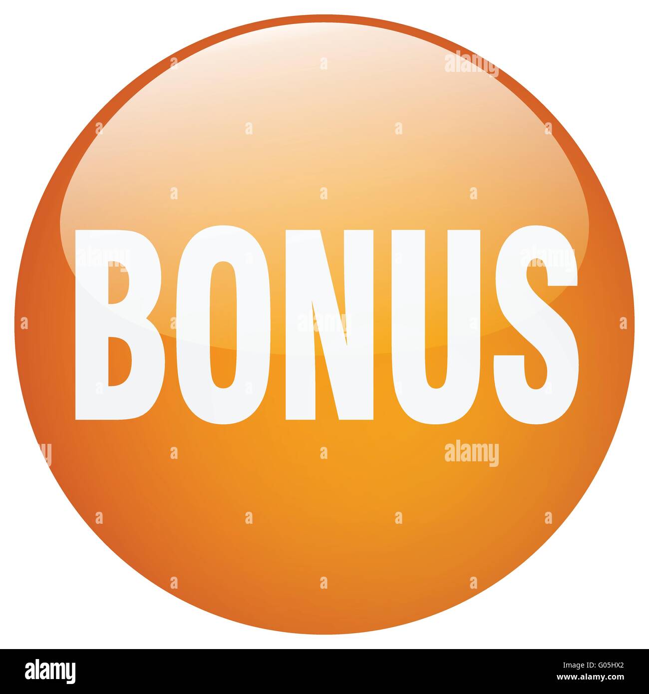 bonus orange round gel isolated push button Stock Vector Image & Art ...