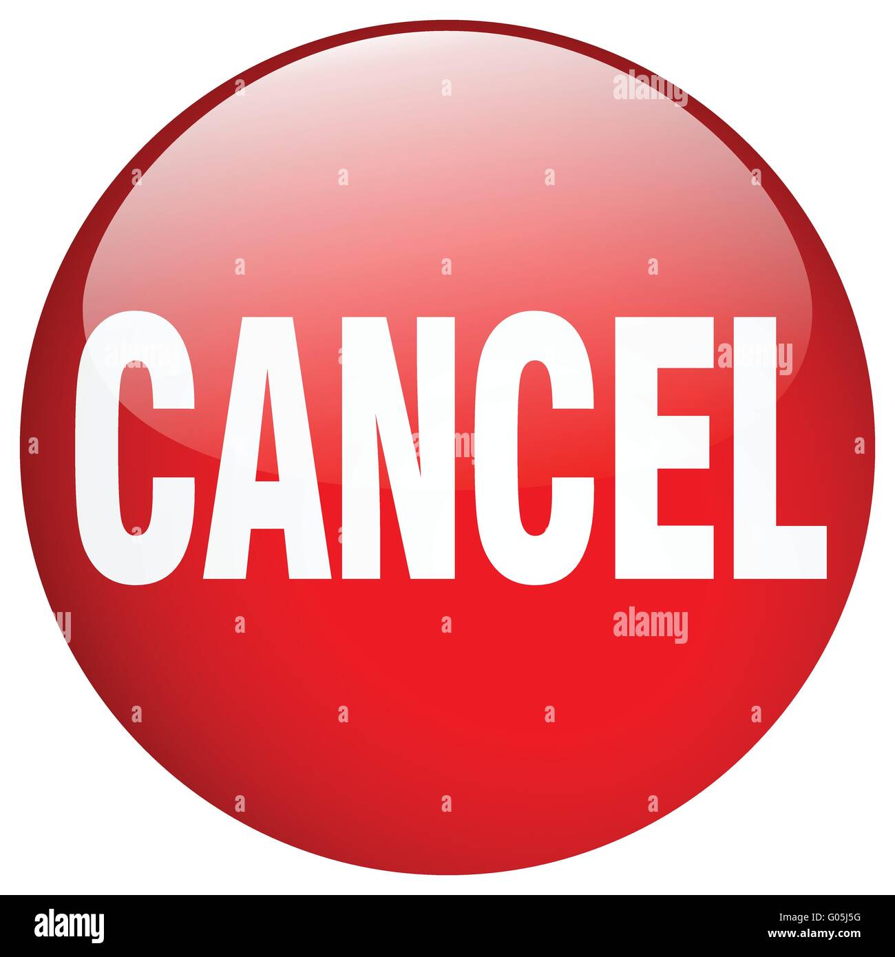 cancel red round gel isolated push button Stock Vector Image & Art - Alamy
