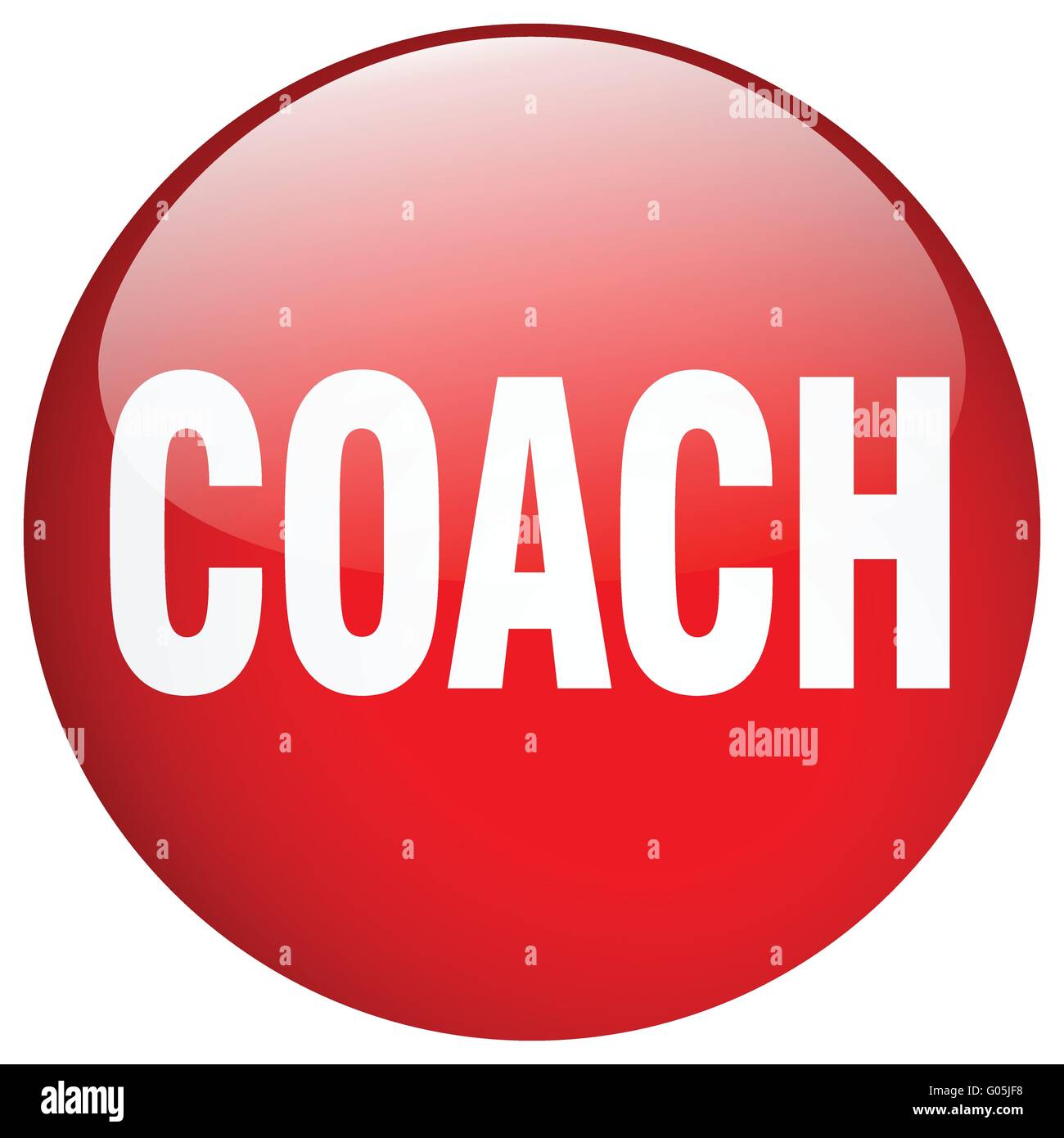 coach red round gel isolated push button Stock Vector Image & Art - Alamy
