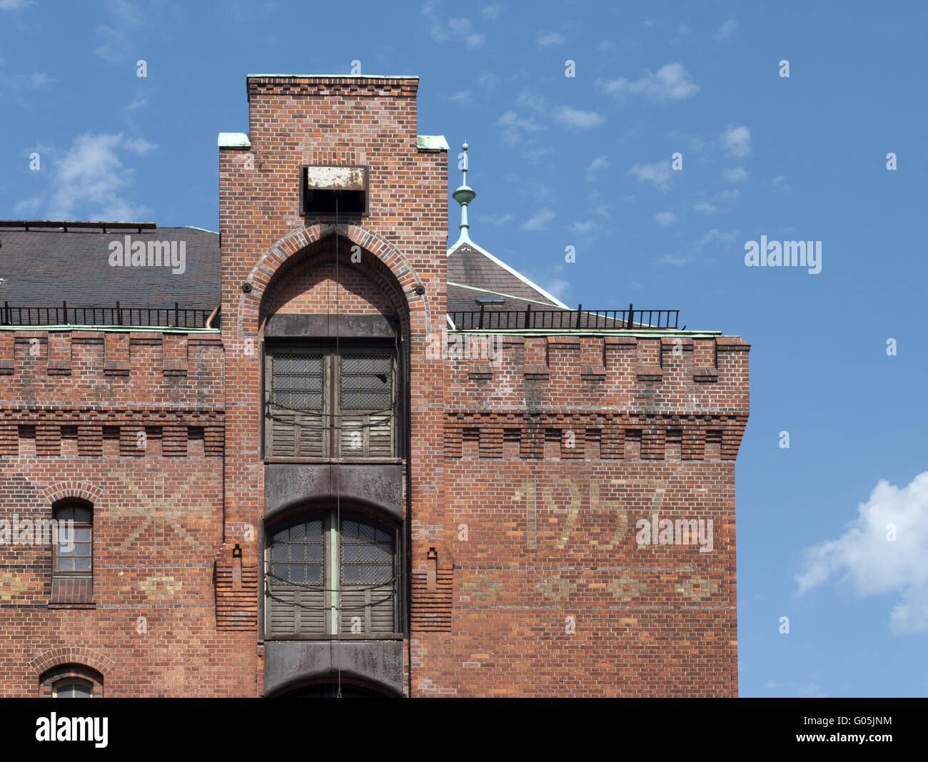 old storage buildings, facade 2 Stock Photo - Alamy