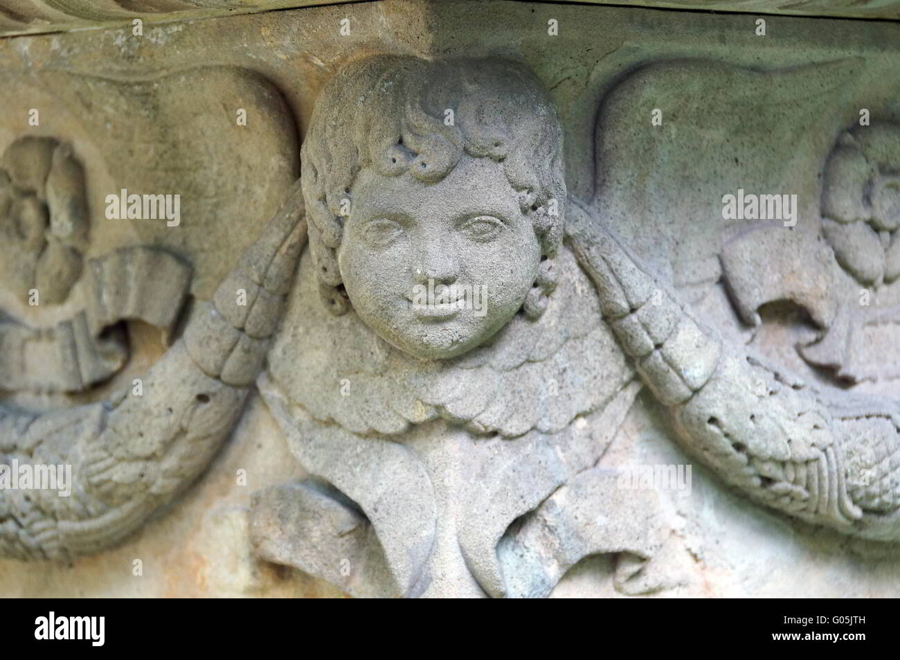 smiling angel head Stock Photo - Alamy