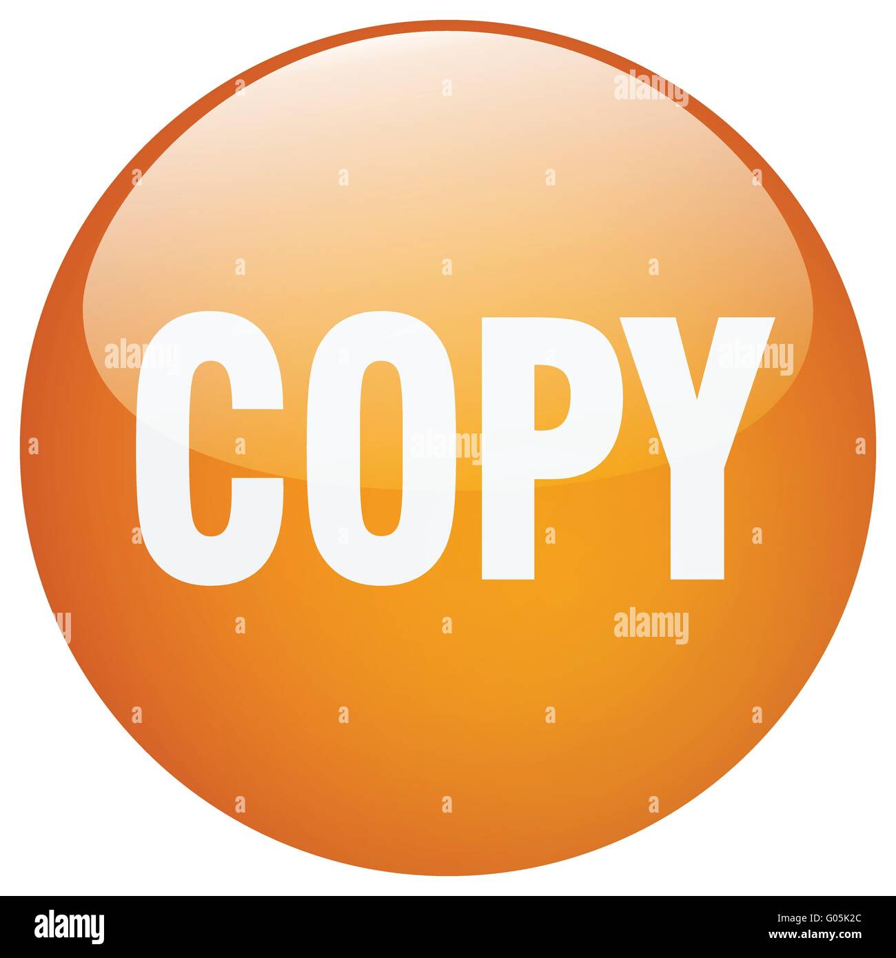 copy orange round gel isolated push button Stock Vector Image & Art - Alamy