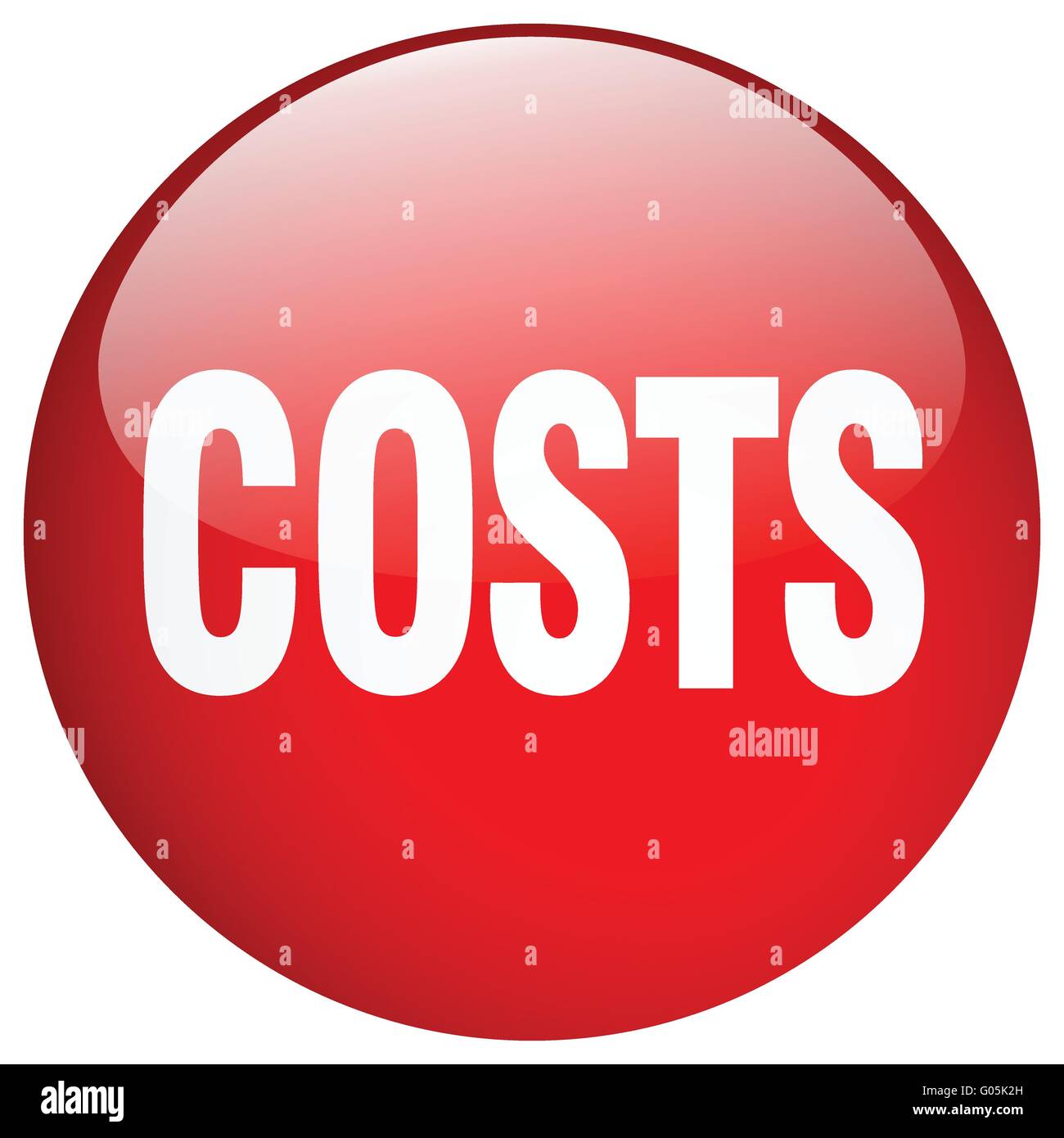 costs red round gel isolated push button Stock Vector Image & Art - Alamy