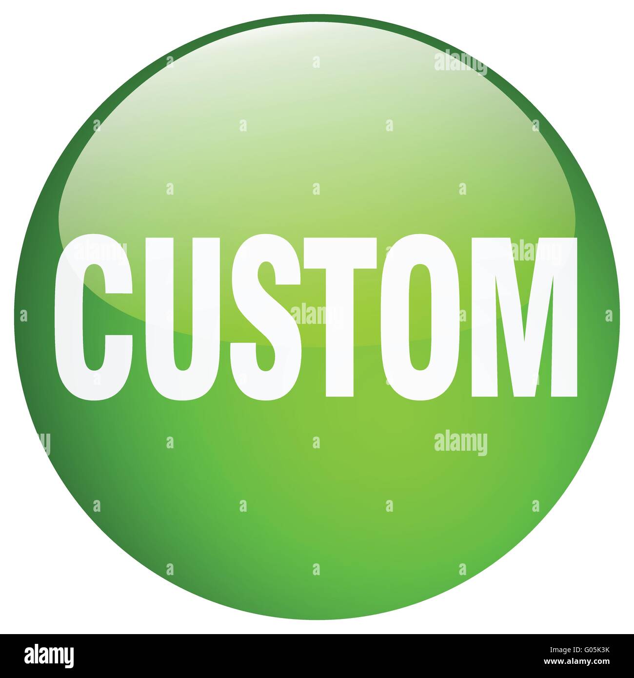 custom green round gel isolated push button Stock Vector Image & Art ...
