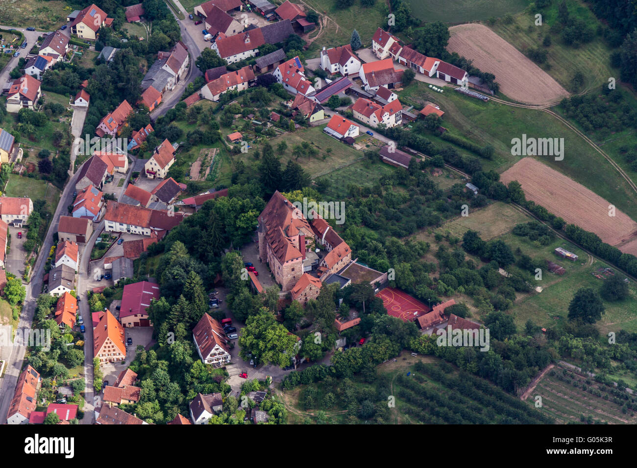 aerial photo - Spalt Stock Photo - Alamy