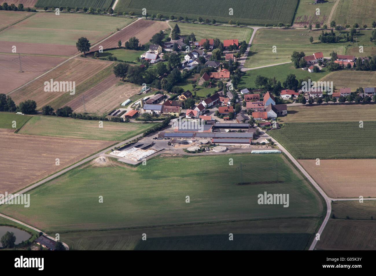 aerial photo - homestead Stock Photo - Alamy