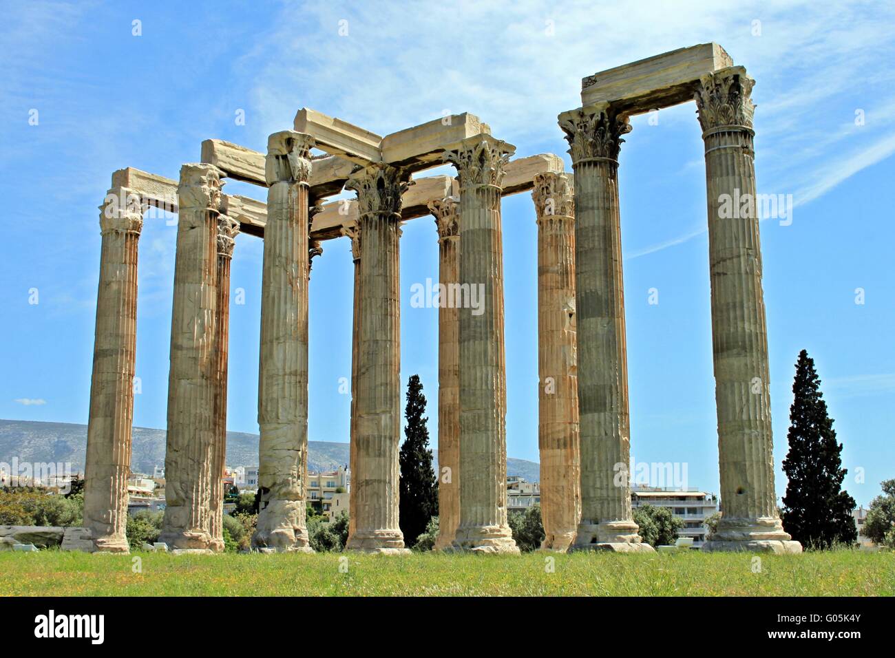 Temple of Olympian Zeus, Athens Stock Photo - Alamy