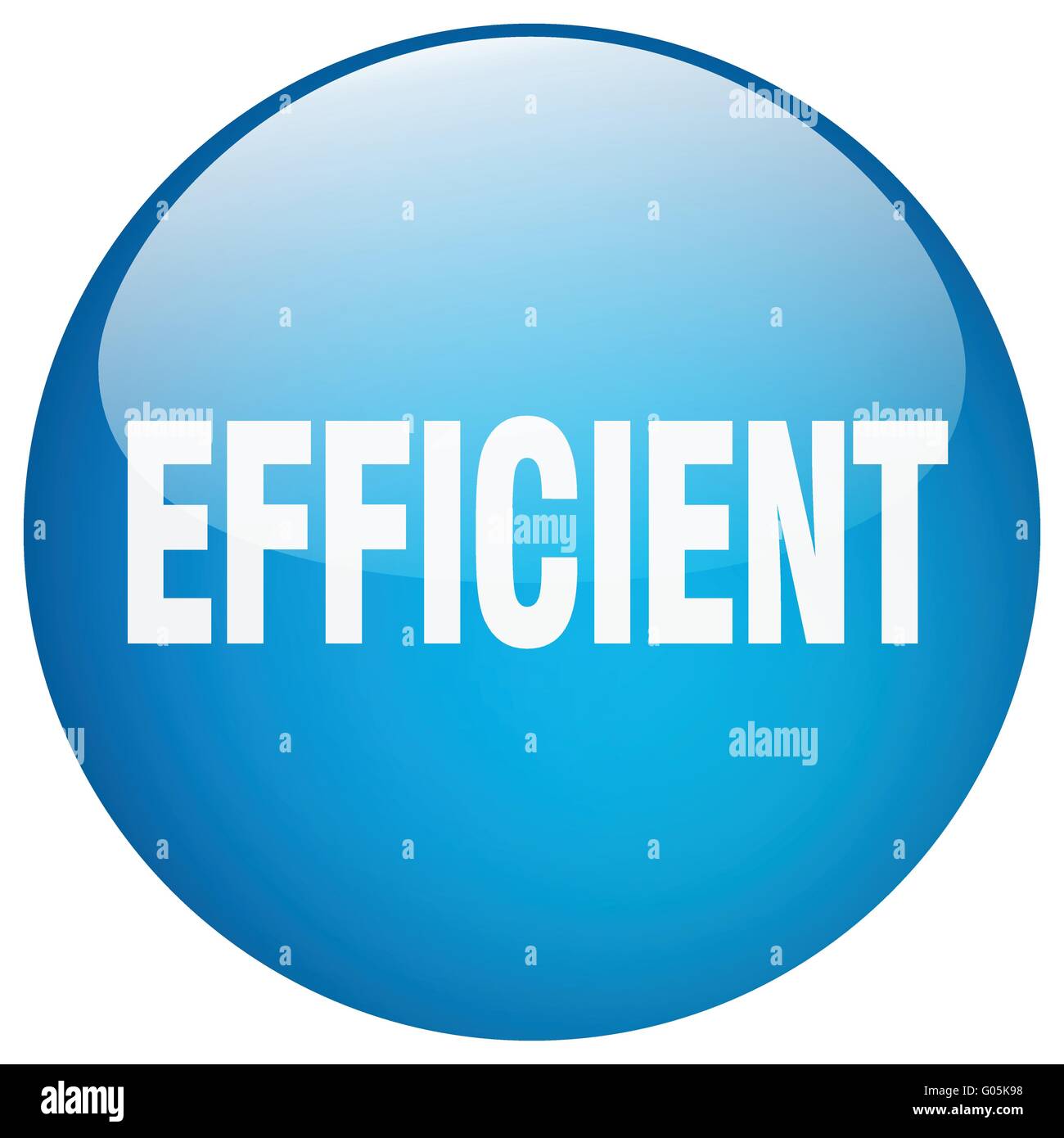 efficient blue round gel isolated push button Stock Vector Image & Art ...