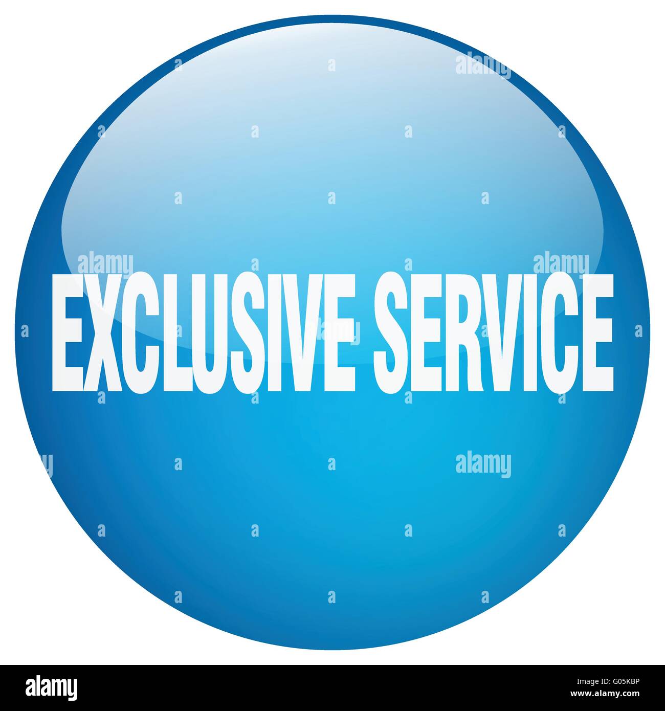 exclusive service blue round gel isolated push button Stock Vector ...