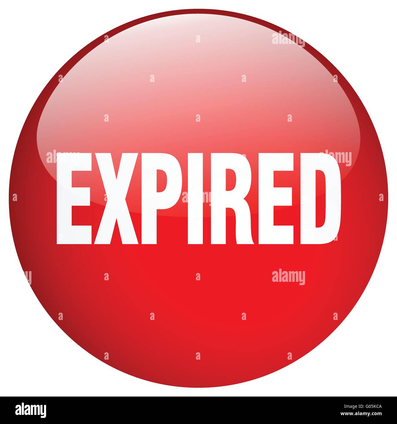 expired red round gel isolated push button Stock Vector Image & Art - Alamy