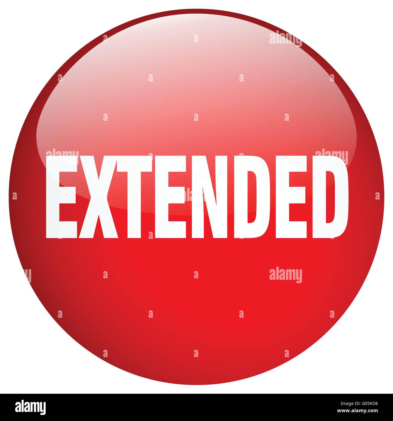 extended red round gel isolated push button Stock Vector Image & Art ...