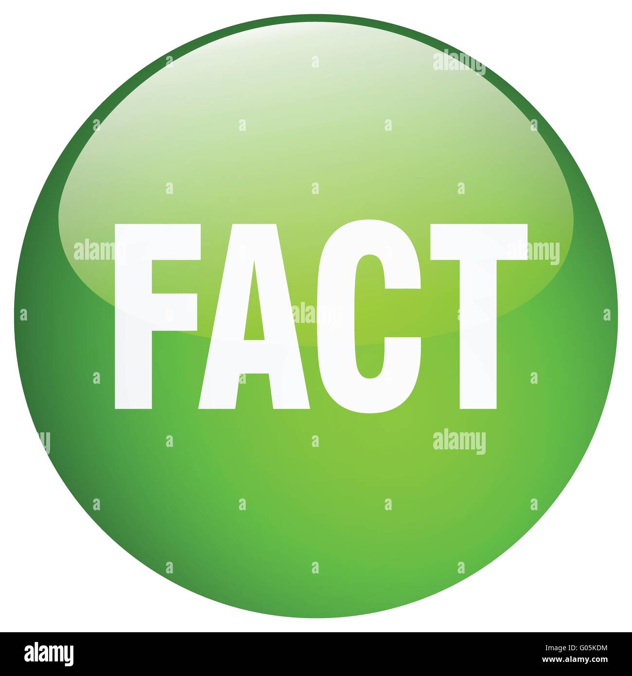 fact green round gel isolated push button Stock Vector Image & Art - Alamy