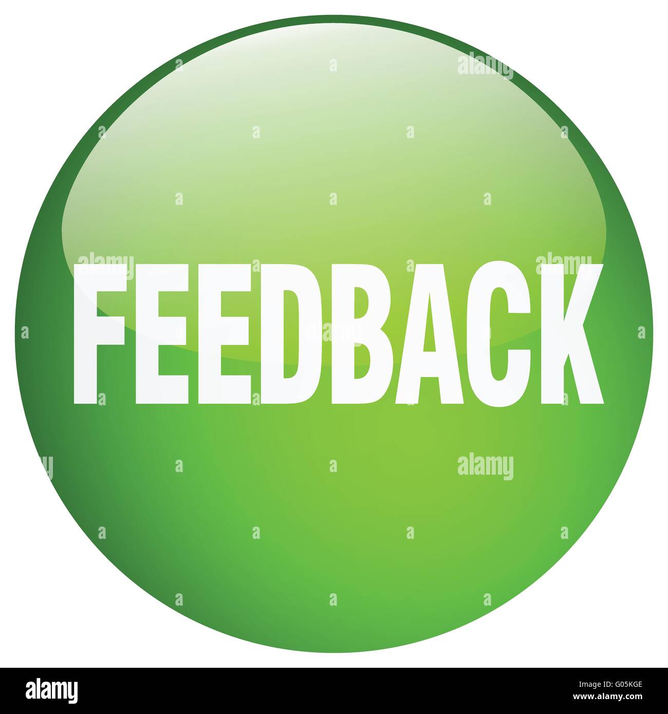 feedback green round gel isolated push button Stock Vector Image & Art ...