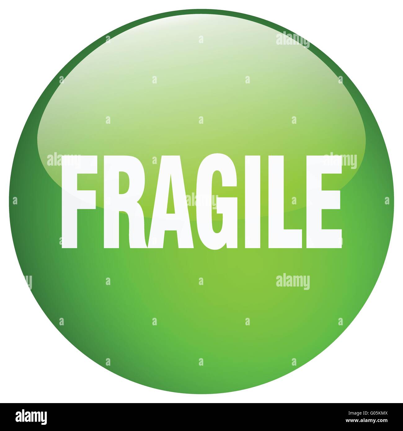 fragile green round gel isolated push button Stock Vector Image & Art - Alamy