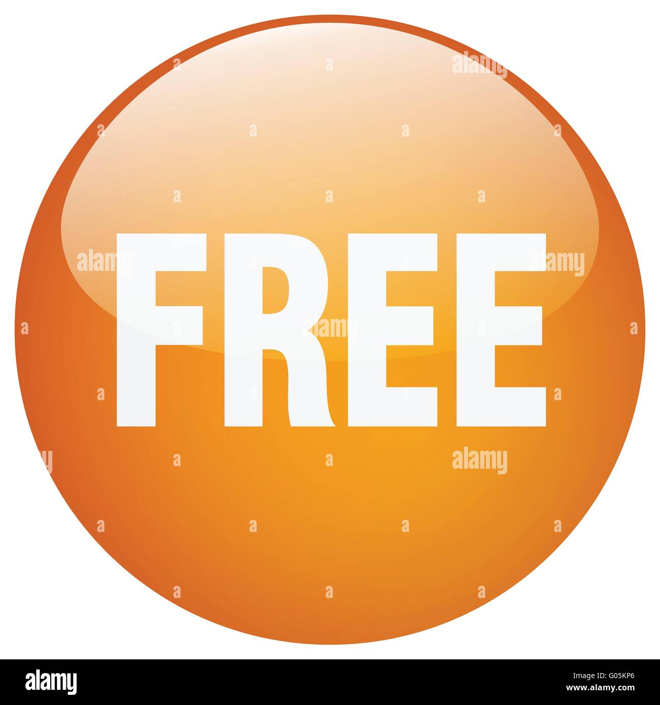 free orange round gel isolated push button Stock Vector Image & Art - Alamy