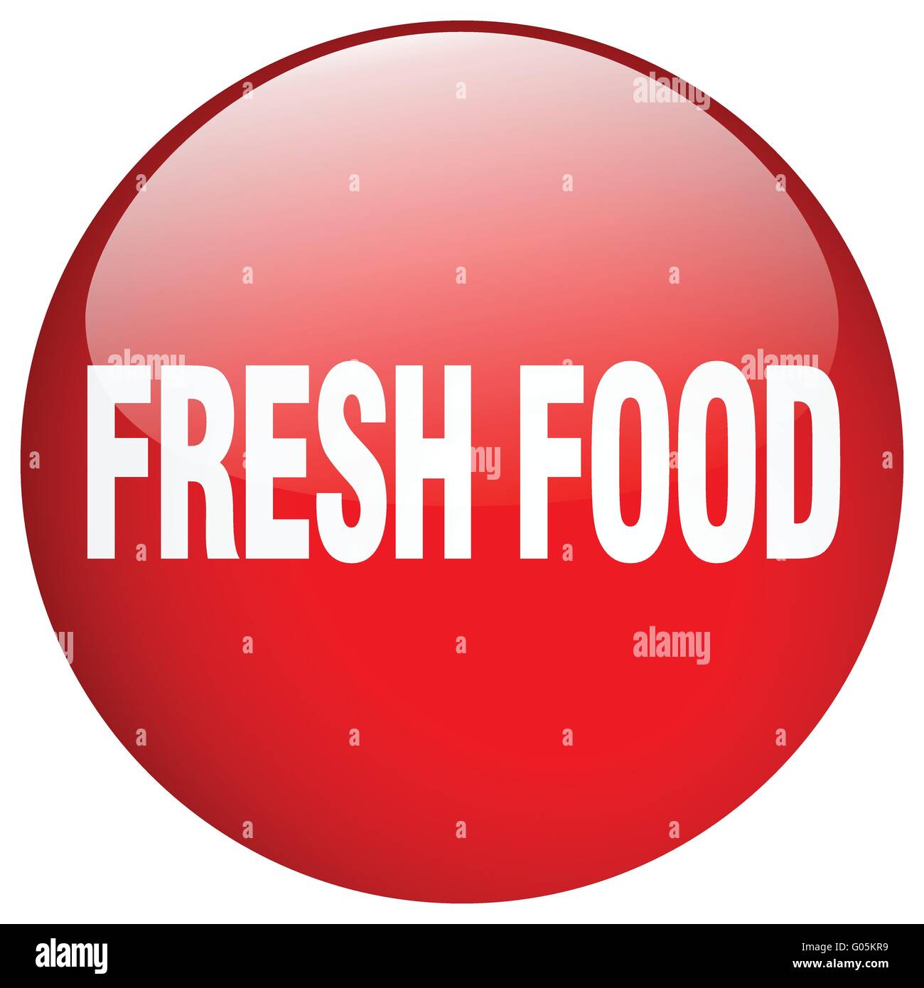 fresh food red round gel isolated push button Stock Vector Image & Art ...