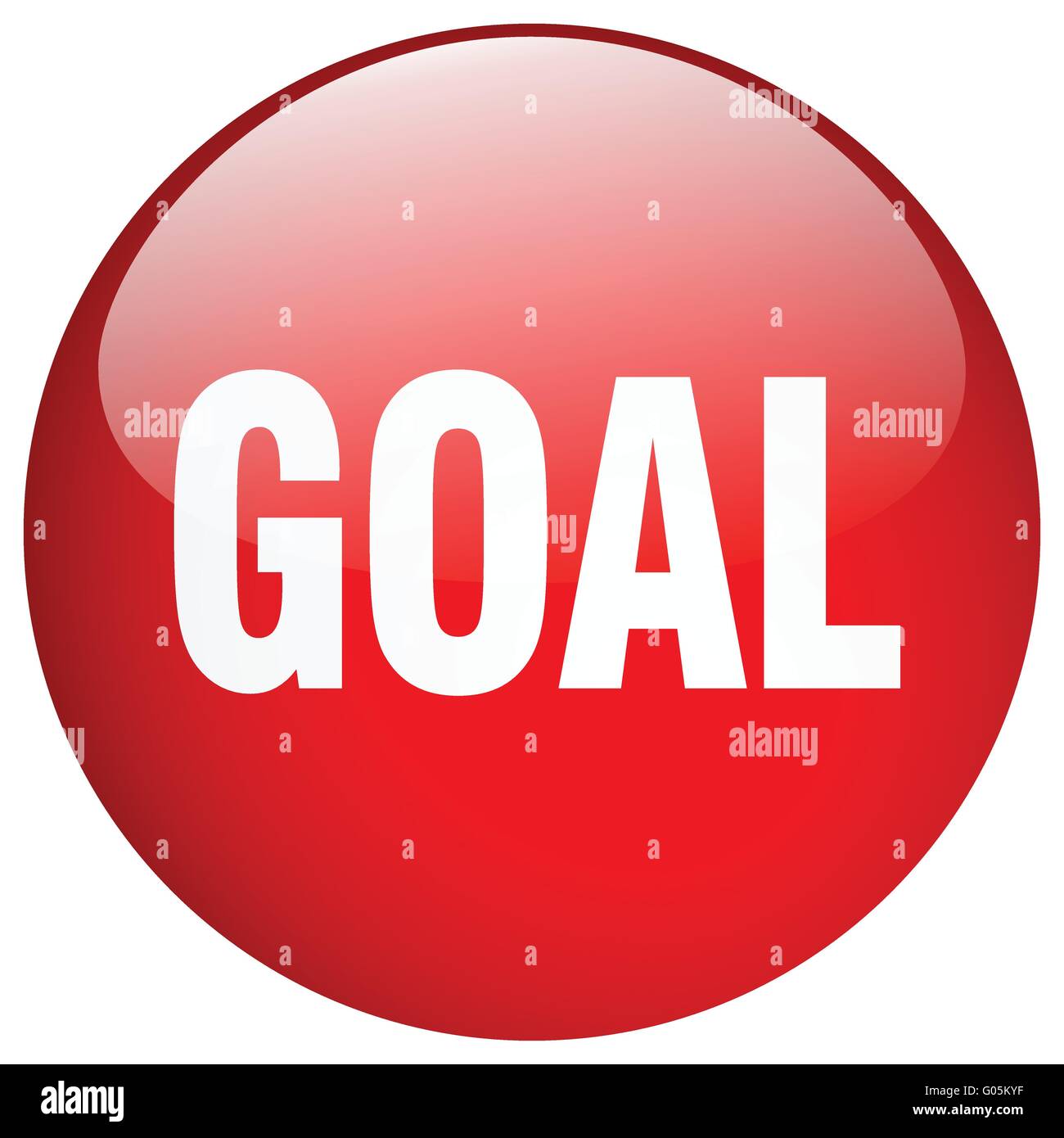goal red round gel isolated push button Stock Vector Image & Art - Alamy