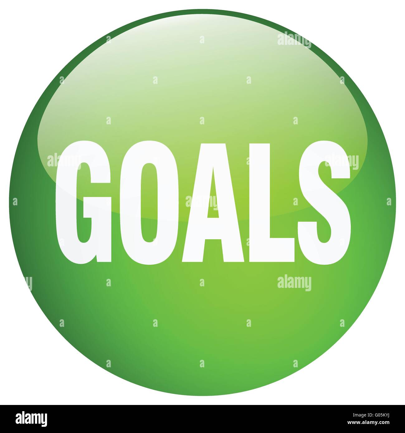 goals green round gel isolated push button Stock Vector Image & Art - Alamy