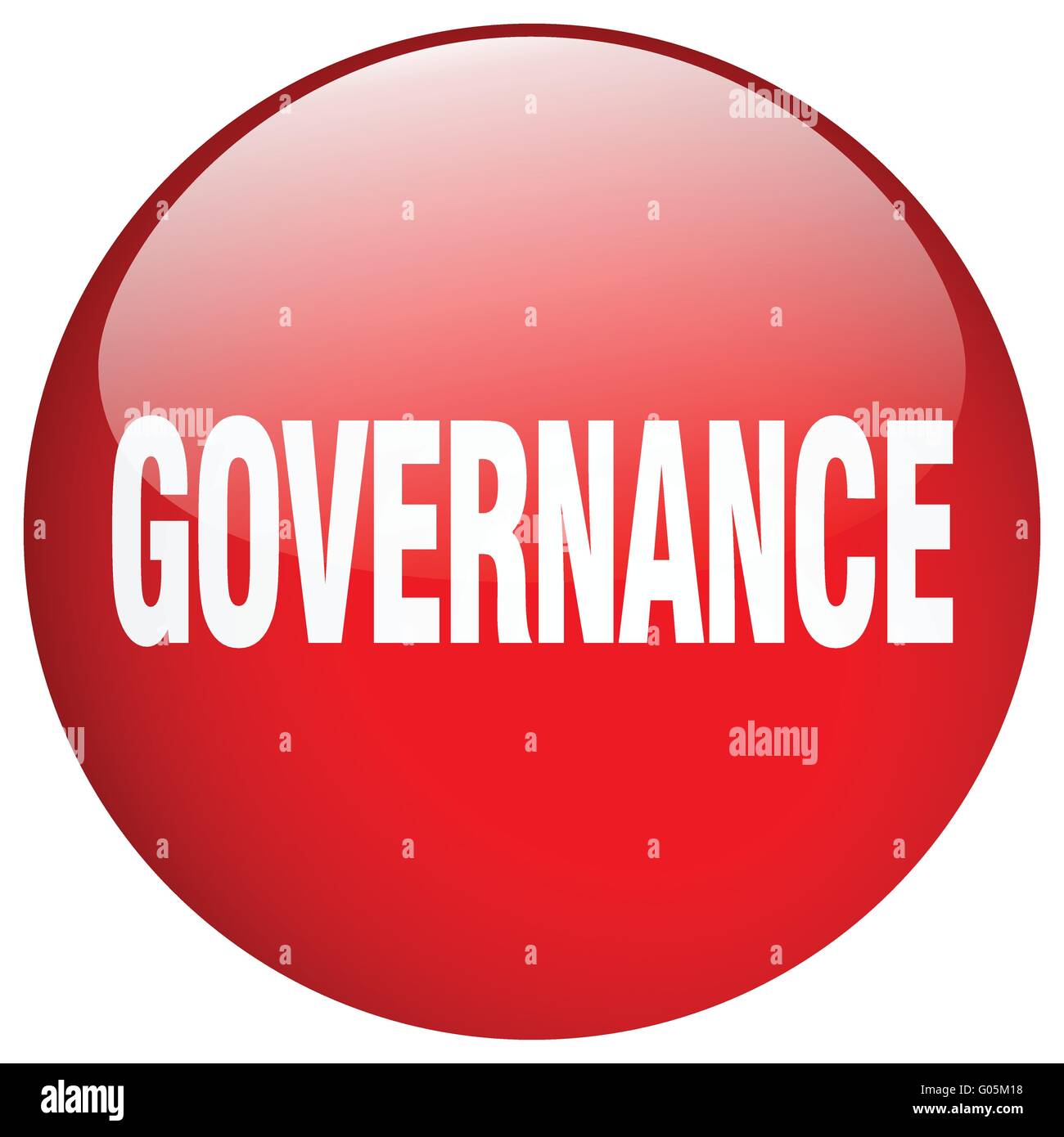 governance red round gel isolated push button Stock Vector Image & Art ...